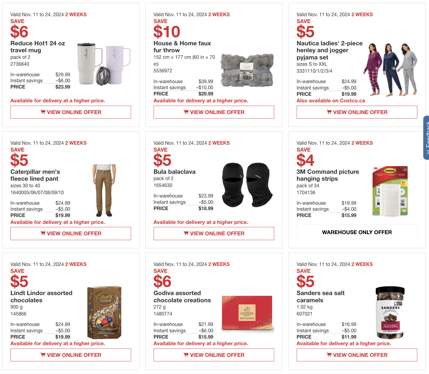 Costco Canada Coupons/Flyers Deals at All Costco Wholesale Warehouses in Canada, Until November ...